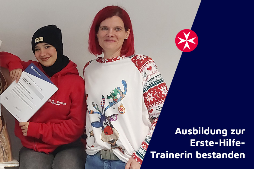 Aya Hamdan Swan zur Erste-Hilfe-Trainerin ernannt