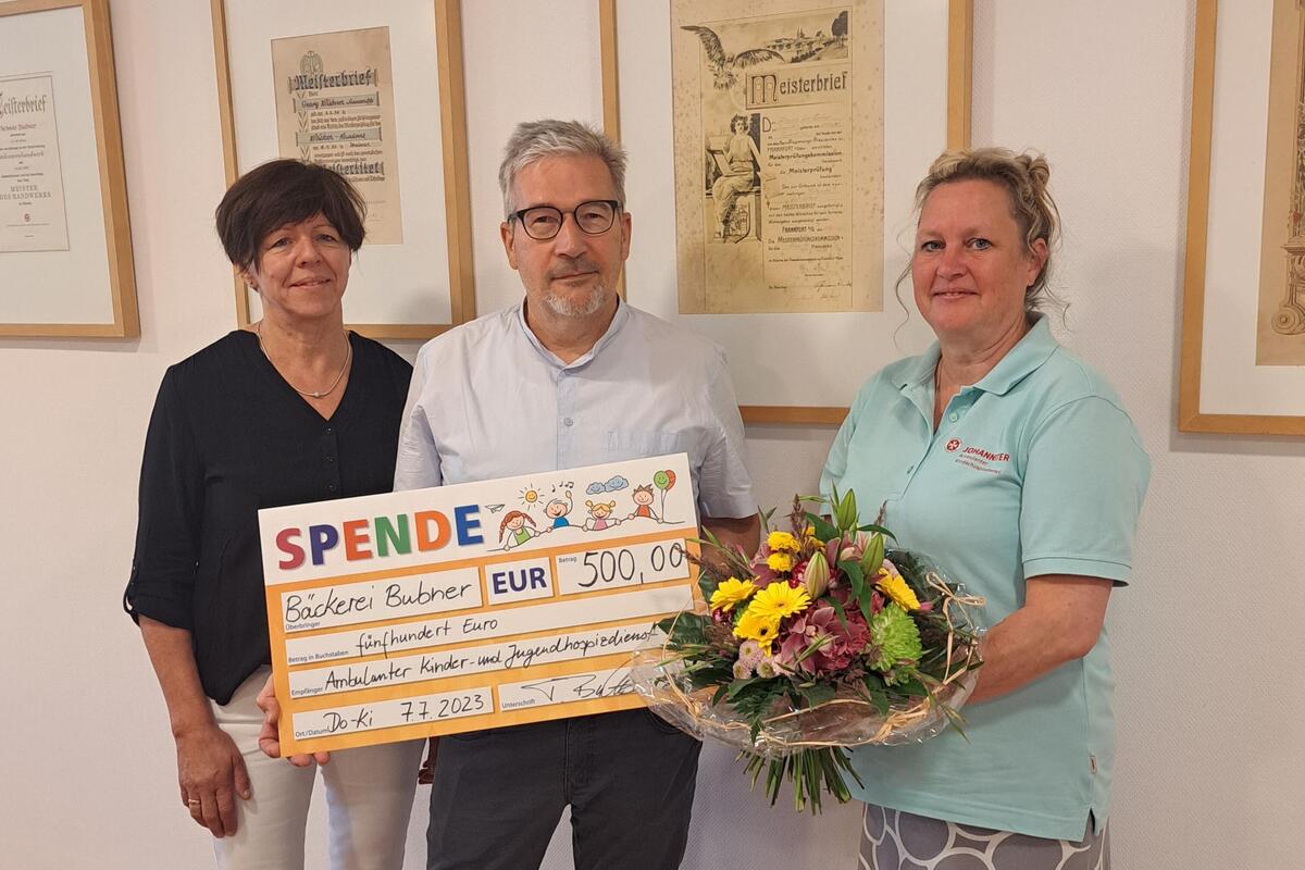 Bäckerei Bubner unterstützt ambulanten Kinder- und Jugendhospizdienst