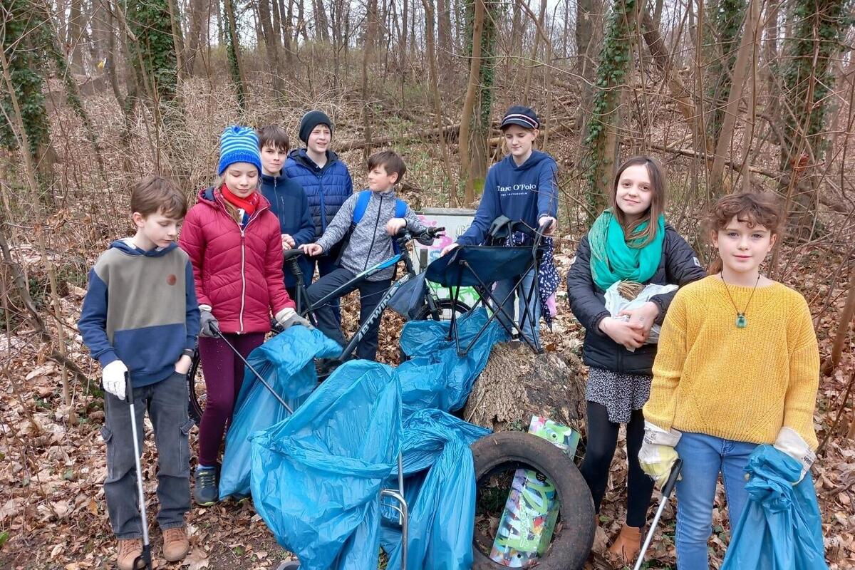Müllsammelaktion der Schülerinnen und Schüler