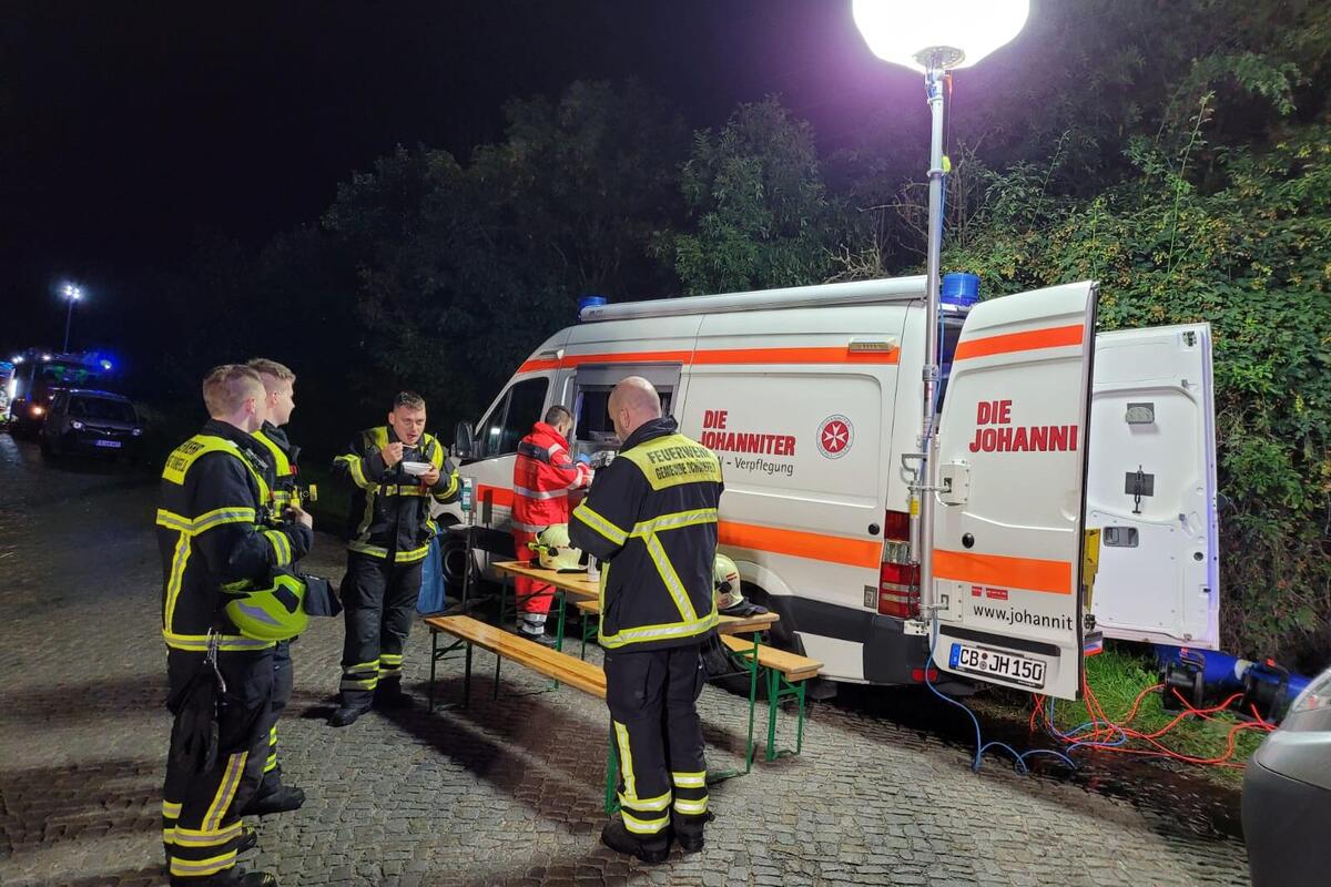 Verpflegungseinsatz in Wassmannsdorf
